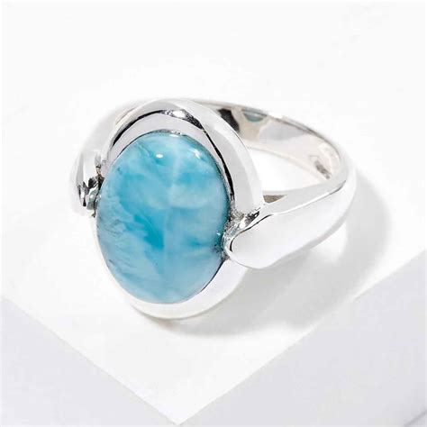 Larimar Oval Ring Himalayan Gems