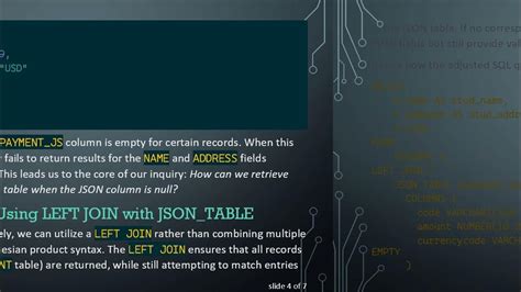 How To Use Jsontable In Oracle 12c To Retrieve Data When Json Column