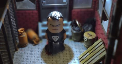 Punisher Diorama For Wekster Mini Dude The3dprinting 3d Print Dioramas Models And Props