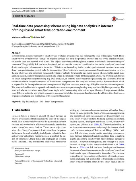 Real Time Data Processing Scheme Using Big Data Analytics In Internet