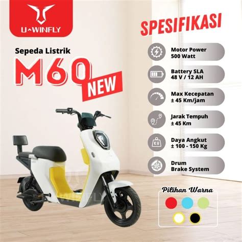 Jual Sepeda Listrik Selis Uwinfly M60 48v 12ah 500watt Shopee Indonesia