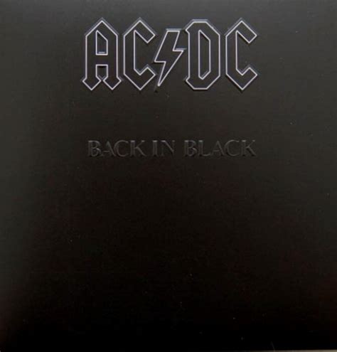 Acdc Back In Black Remastered 180 Gram Vinyl Embossed Av Luxury Group