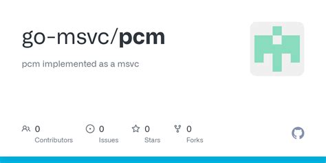 Github Go Msvc Pcm Pcm Implemented As A Msvc