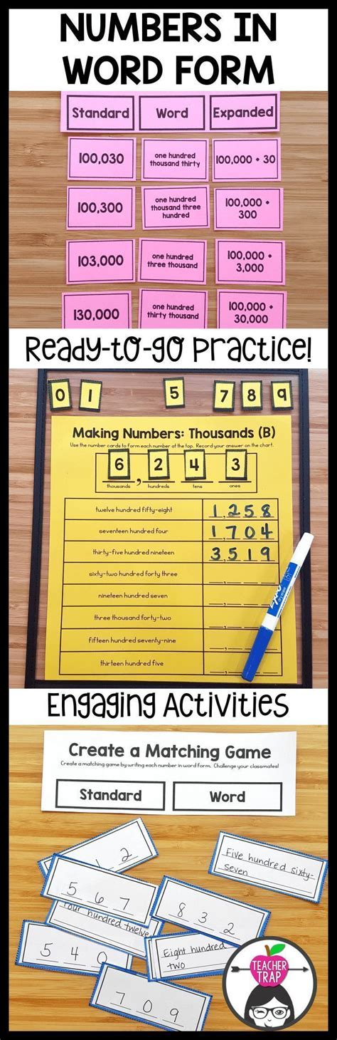 Word Form Math Calculator Educational Printable Activities