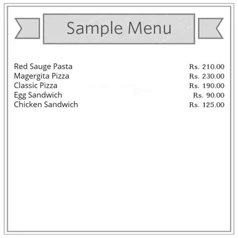 Menu At Zero Degree Cafe And Lounge Kolkata