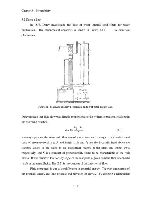 2b Darcy Experiment Permeability Pdf Pdf