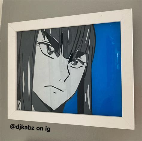 Lady Satsuki A 4 Color Stencil On Plexiglass I Whipped Up Rkilllakill
