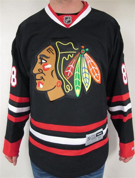 Patrick Kane Reebok Chicago Blackhawks Black Mens Premier Nhl Hockey