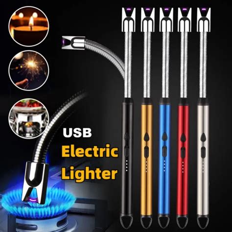 Usb Rechargeable Electric Arc Lighter Windproof Flameless Flexible