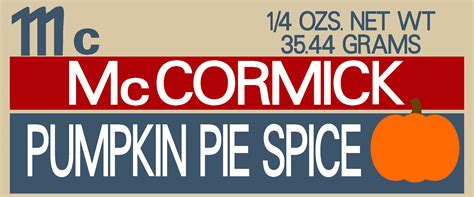 Mccormick Spice Reusable Plastic Mylar Stencil Sign Stencils