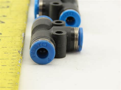 Festo 4mm Tube Push To Connect Tee Fitting Lot Of 5 Bullseye Industrial Sales