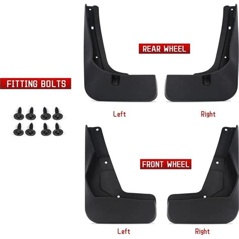 Porsche Cayenne Accessories 4 Piece Mud Flap Set For Porsche Cayenne