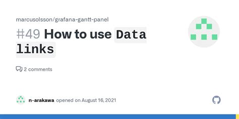 how to use `data links` · issue 49 · marcusolsson grafana gantt panel