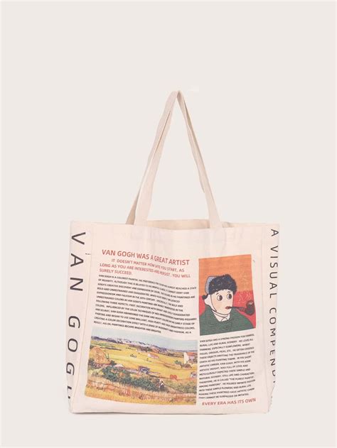 Сумка-шоппер с принтом газеты | Shopper bag, Handpainted tote bags ...