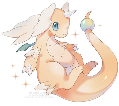 Dragonite And Mega Dragonite Pokemon Drawn By Iwasi29 Danbooru
