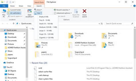 Easily Use Windows To Find Large Files And Delete Them