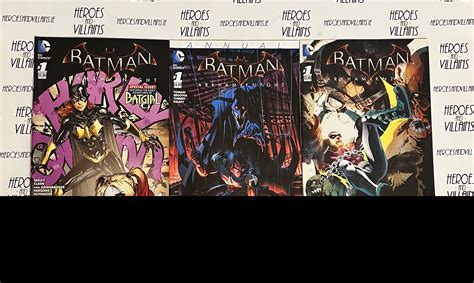 Batman Arkham Knight Batgirl And Harley Quinn Robin And Annual 1 Set