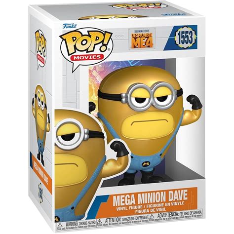 Funko Pop Mega Minion Dave 1553 Meu Malvado Favorito 4 Despicable Me