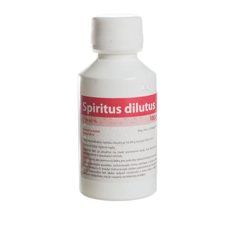 Spiritus Dilutus Mojeliekysk Všetko Pre Vaše Zdravie