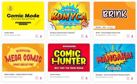 Manga Fonts Manga Fonts