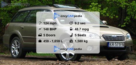 Subaru Outback 20d Specs 2008 2009 Performance Dimensions