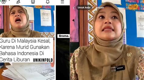 Viral Guru Sd Di Malaysia Marahi Murid Yang Gunakan Bahasa Indonesia Erakini Id