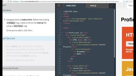 Learn Javascript Javascript And The Dom Linking Javascript