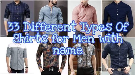 Types Of Mens Shirts Names