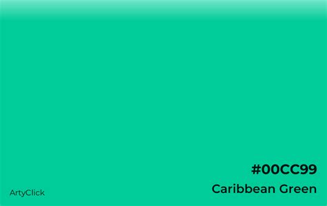 Caribbean Green Color Artyclick