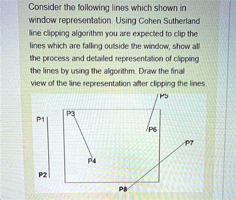 Consider The Following Lines Which Shown In Window Representation