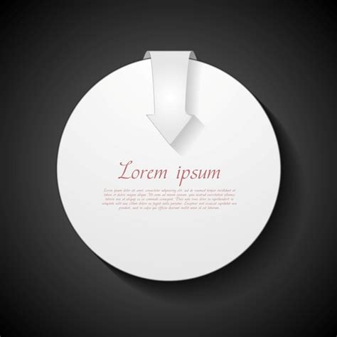 Adhesivo De Círculo Abstracto Con Flecha Vector Premium