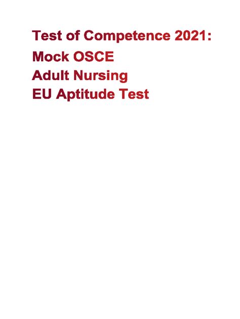Fillable Online Mock Osce Elective Surgery Fax Email Print Pdffiller