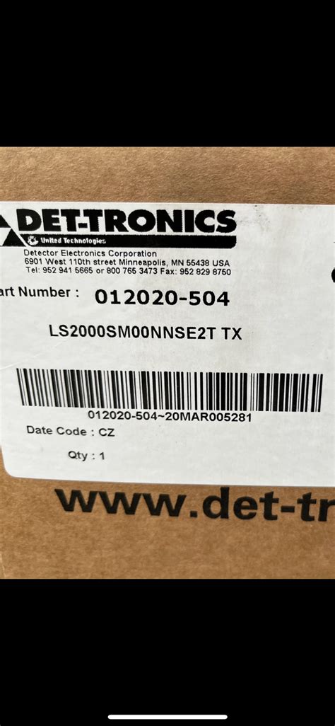 Det Tronics Flexsight Ls2000s Los Infrared Hydrocarbon Gas Detector