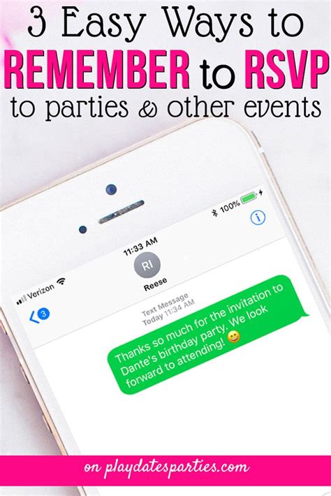 Rsvp Reminder Three Ways To Stay Better Organized