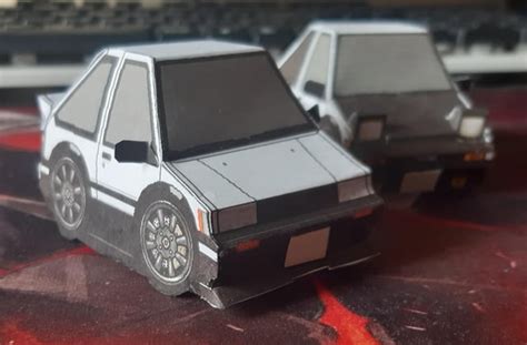 Chibi Ae86 Trueno And Levin Rpapercraft