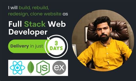 build rebuild redesign clone website as full stack developer in 5