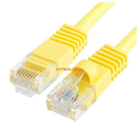 Rj45 Cat5 Cat5e Ethernet Lan Network Cable 5 Ft Yellow 1 Unit