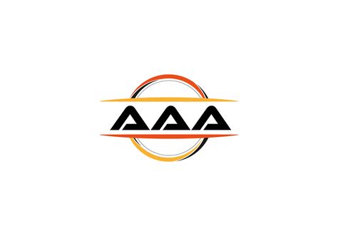 Aaa Letter Royalty Ellipse Shape Logo Aaa Brush Art Logo Aaa Logo For