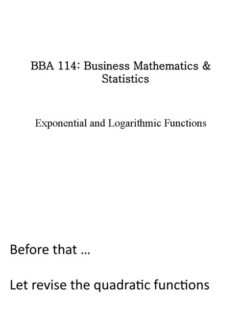 Exponential And Logarithm Functions Pdf Interest Function