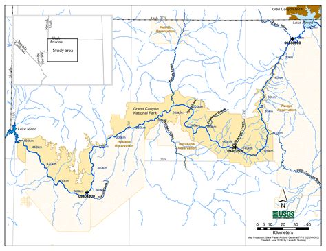 Us Map Showing Colorado River