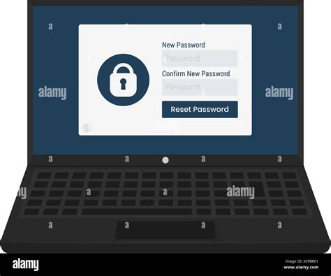Monitor Password Protection Icon Cut Out Stock Images And Pictures Alamy