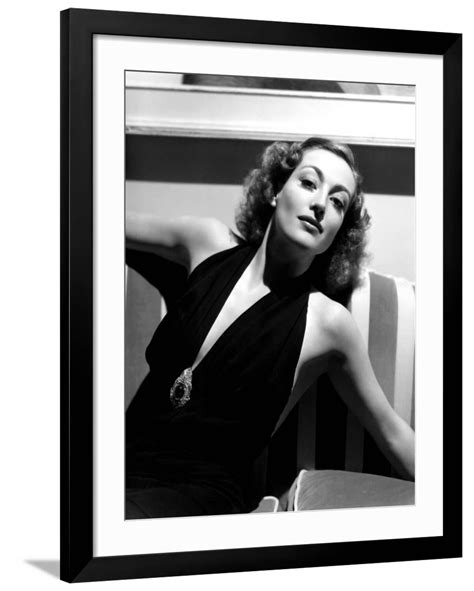 Joan Crawford 1936 Photo By George Hurrell Black Frame Wall Art 32 X 40