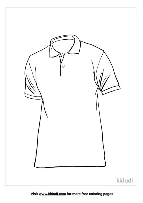 Blank Tshirt Coloring Page Coloring Pages