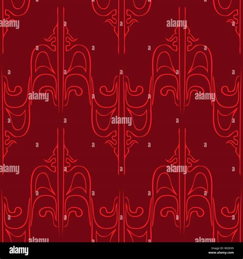 Vintage Seamless Pattern Red Stock Vector Images Alamy