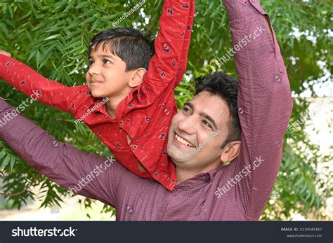 Happy Indian Man Carrying His Son On Shoulders Images Browse 20 Stock