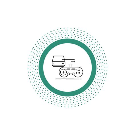 Console Game Gaming Playstation Play Line Icon Vector Isolated