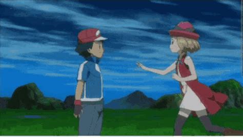 Ash And Serena Holding Hands Serena And Ash Amourshipping