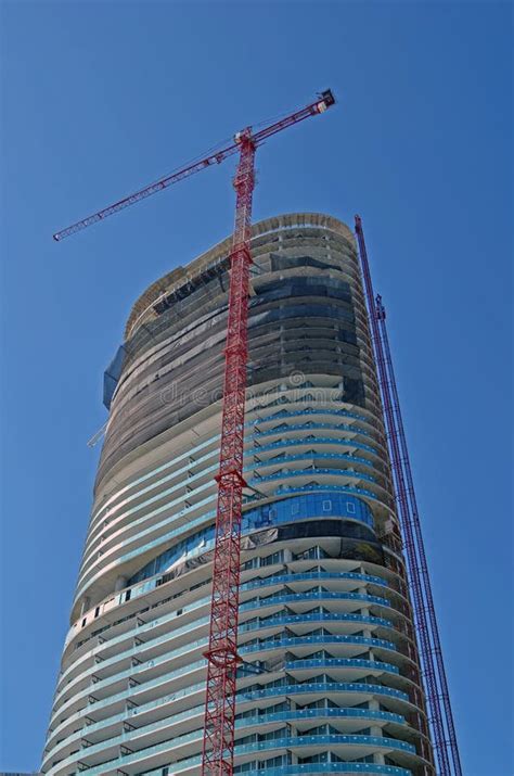 Condo Tower Under Construction Stock Image Image Of Facade