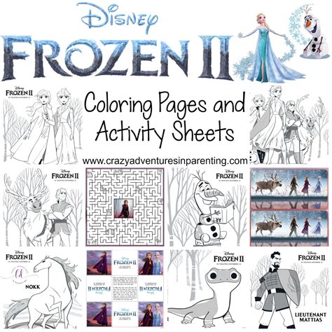 Free Printable Frozen 2 Coloring Pages And Activity Sheets Crazy