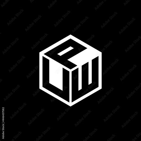 Uwp Letter Logo Design With Black Background In Illustrator Vector Logo Modern Alphabet Font